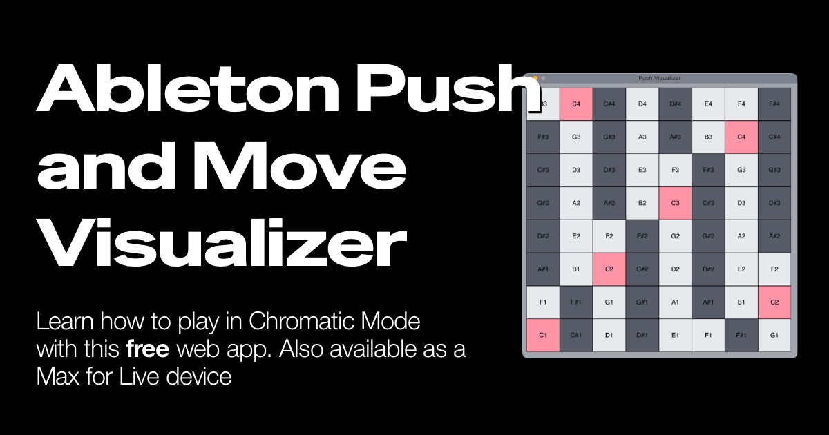 Max for Live Device • Ableton Push and Move Visualizer